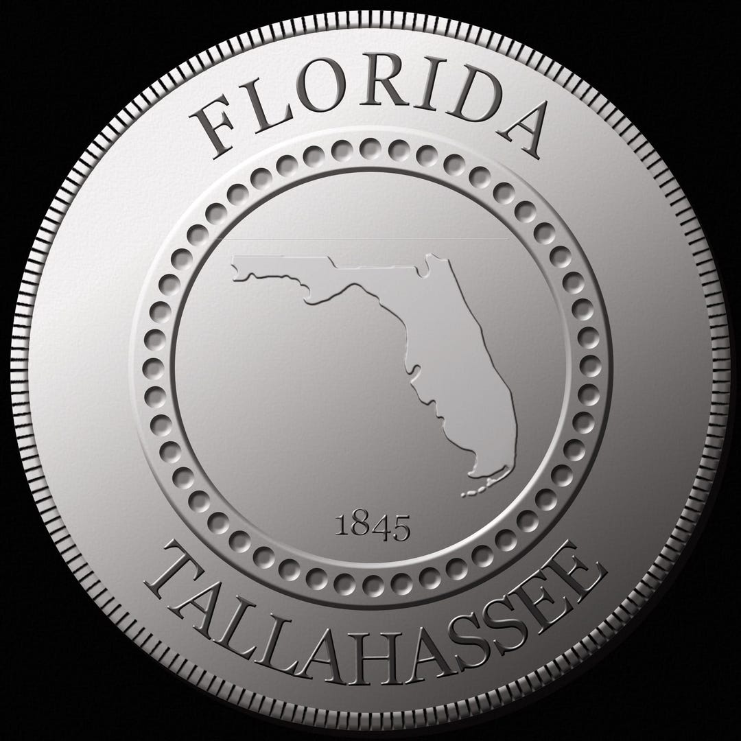 Florida State Digital Coin PNG - Digital State Coins - Tallahassee ...