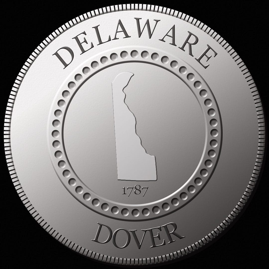 Delaware State Digital Coin PNG - Digital State Coins - Dover State ...