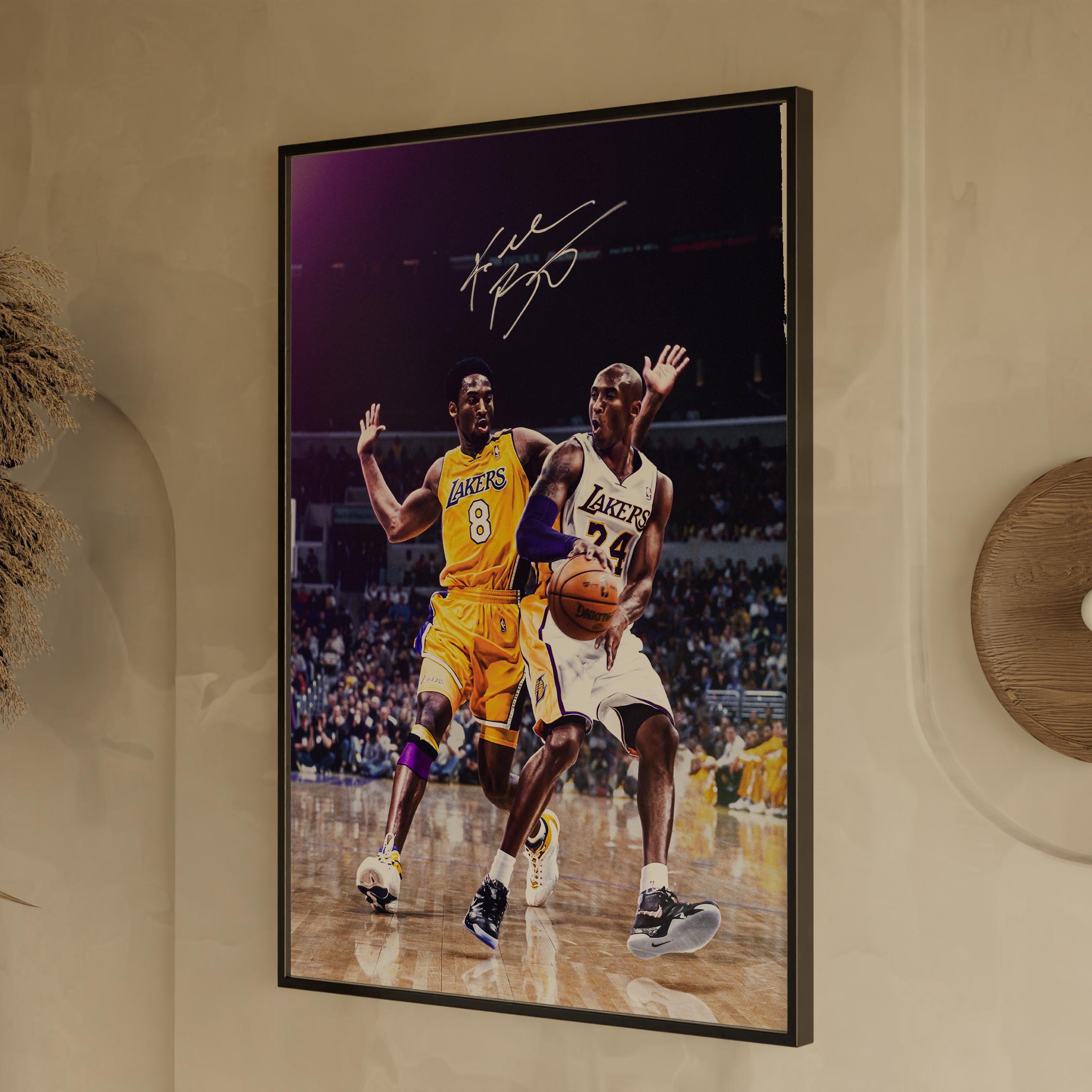 Kobe Bryant Poster, Wall Decor, Sports Memorabilia, Black Mamba Tribute ...