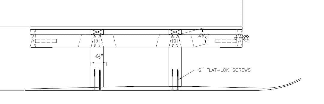 DIY Blueprints - Ice Fishing Ski Sled - Etsy
