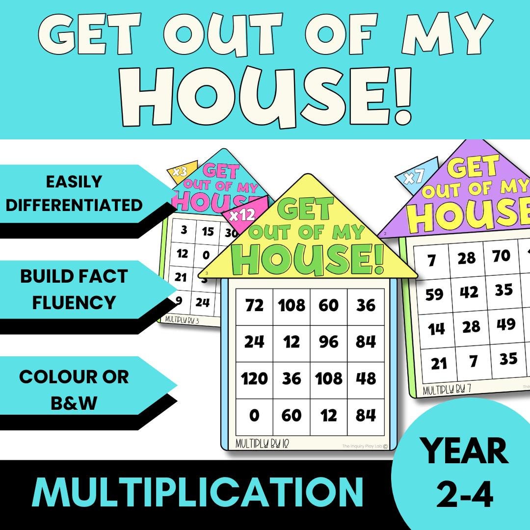 Multiplication Fact Fluency Game (2 to 12 Times Tables) - Get Out of My ...