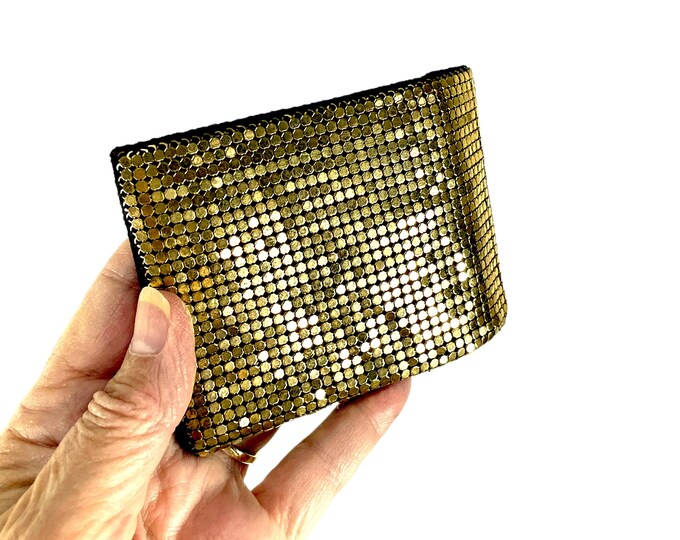 1950s Shiny Gold Mesh Wallet by Duramesh Evening Clutch - Etsy