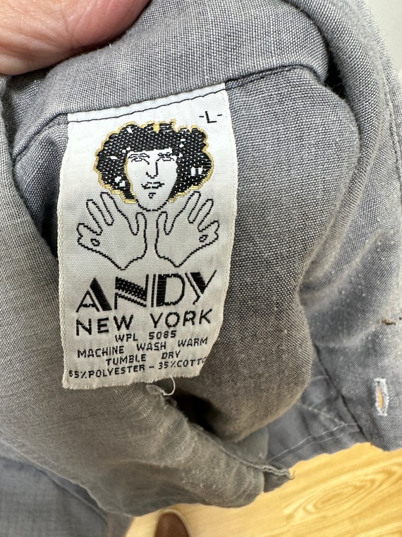 1970s mens western shirt with rope trim by Andy New Y… - Gem