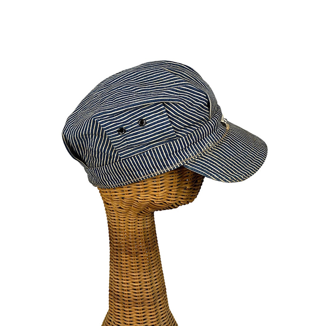 1970s Lee Railroad Engineer Style Hat Blue White Striped Size 23 - Etsy