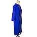 1970s Blue Velour Robe With Embroidery and Mandarin Collar Size M/L - Etsy