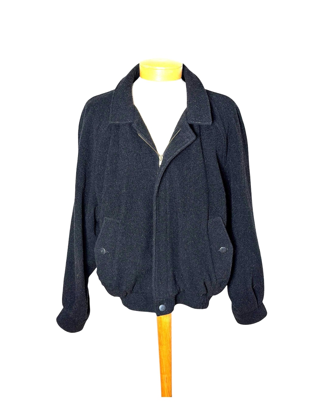 1970s Wool Bomber Jacket by Zero King Size XL - Etsy