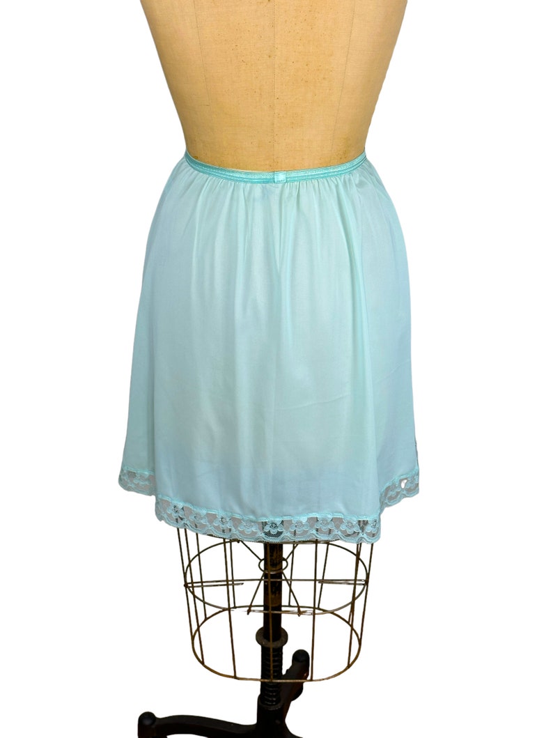 1970s Short Half Slip Mint Green With Embroidery and Lace Size - Etsy