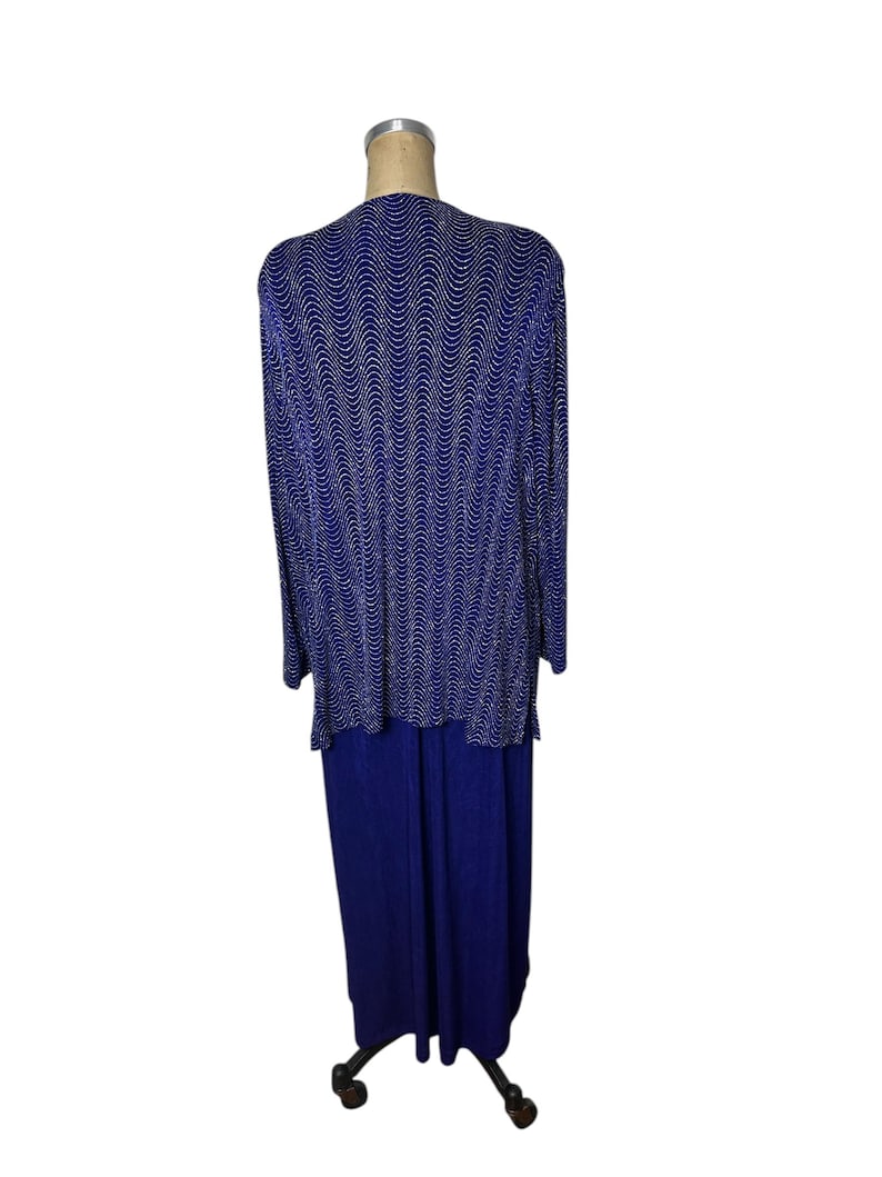 1990s Evening Dress With Glittered Jacket by Ronni Nicole II Size 20 ...