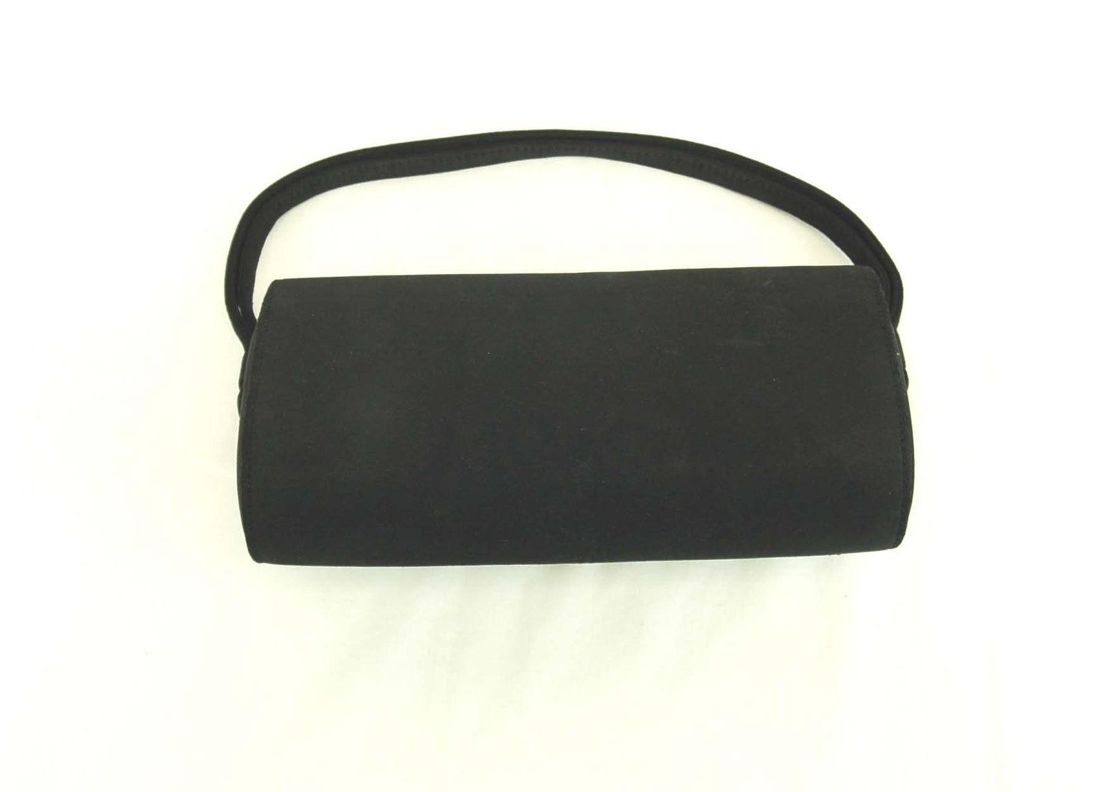 1960s Evening Bag Black Satin Box Purse With Jewel Rhinestone - Etsy