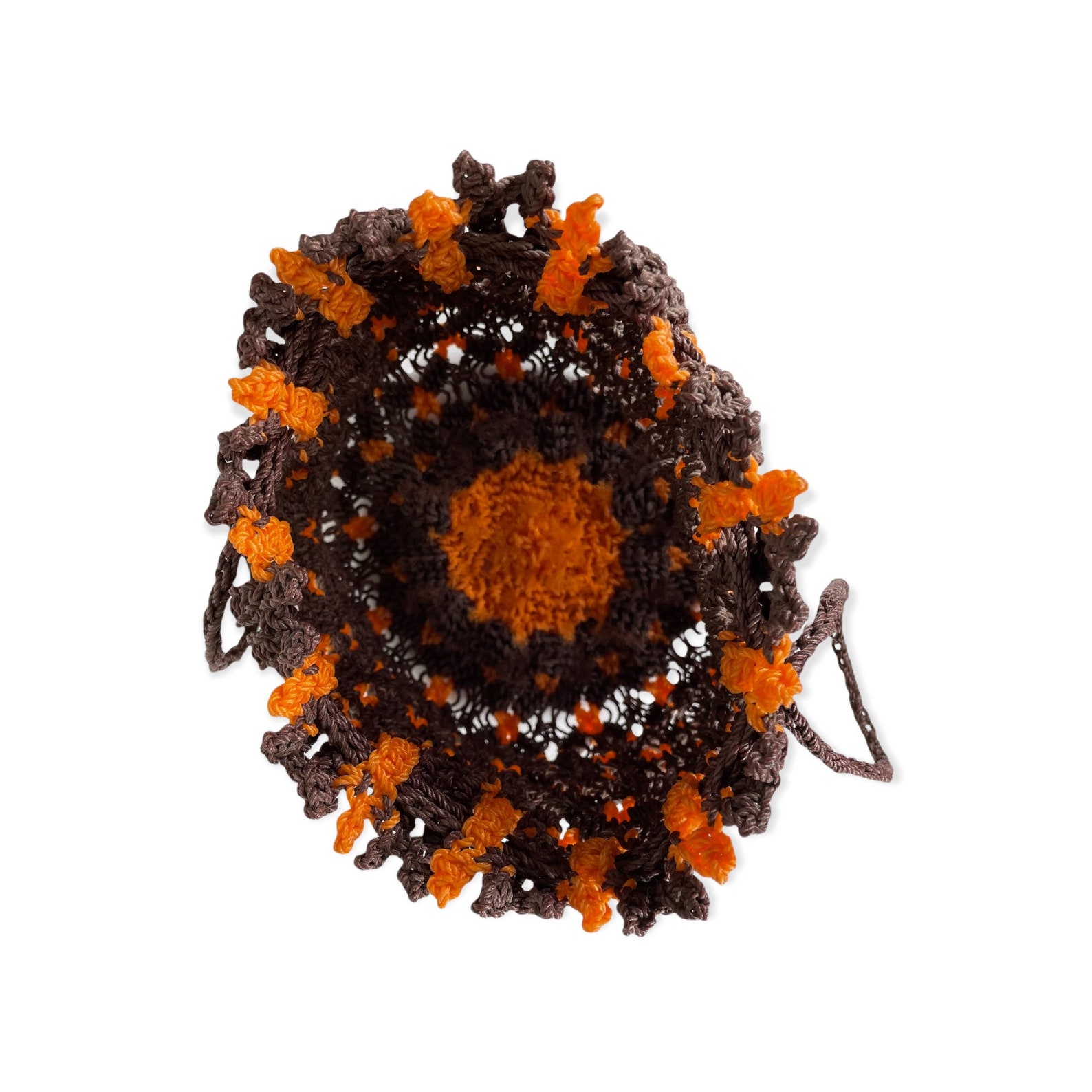 1970s Plastic Macrame Bag With Drawstring - Etsy
