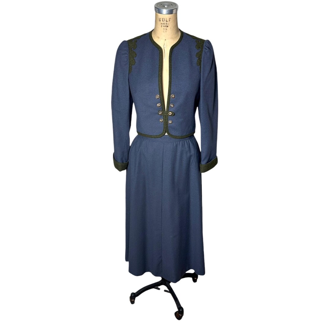 1980s Christa-moden Salzburg Wool Suit in Austrian Traditional Style ...