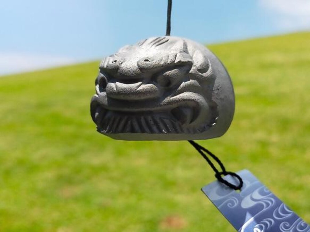 Silent Sound Oni-gawara Wind Chime | Japanese Style Decor, Soothing ...