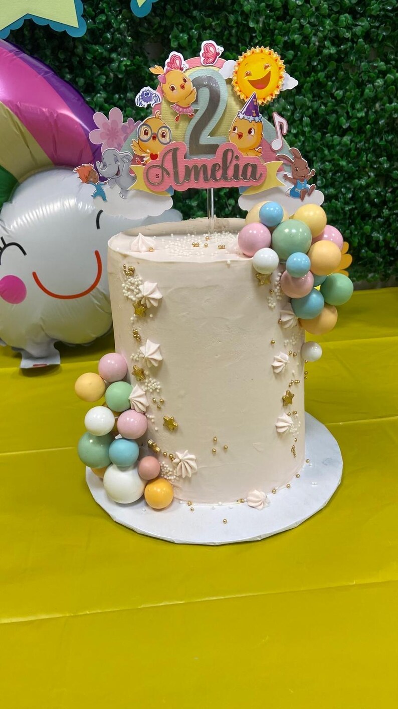 CANTICOS Cake Topper Personalized Birthday Party Decoration Kiki,niki Y ...