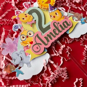 CANTICOS Cake Topper - Personalized Birthday Party Decoration - Kiki ...