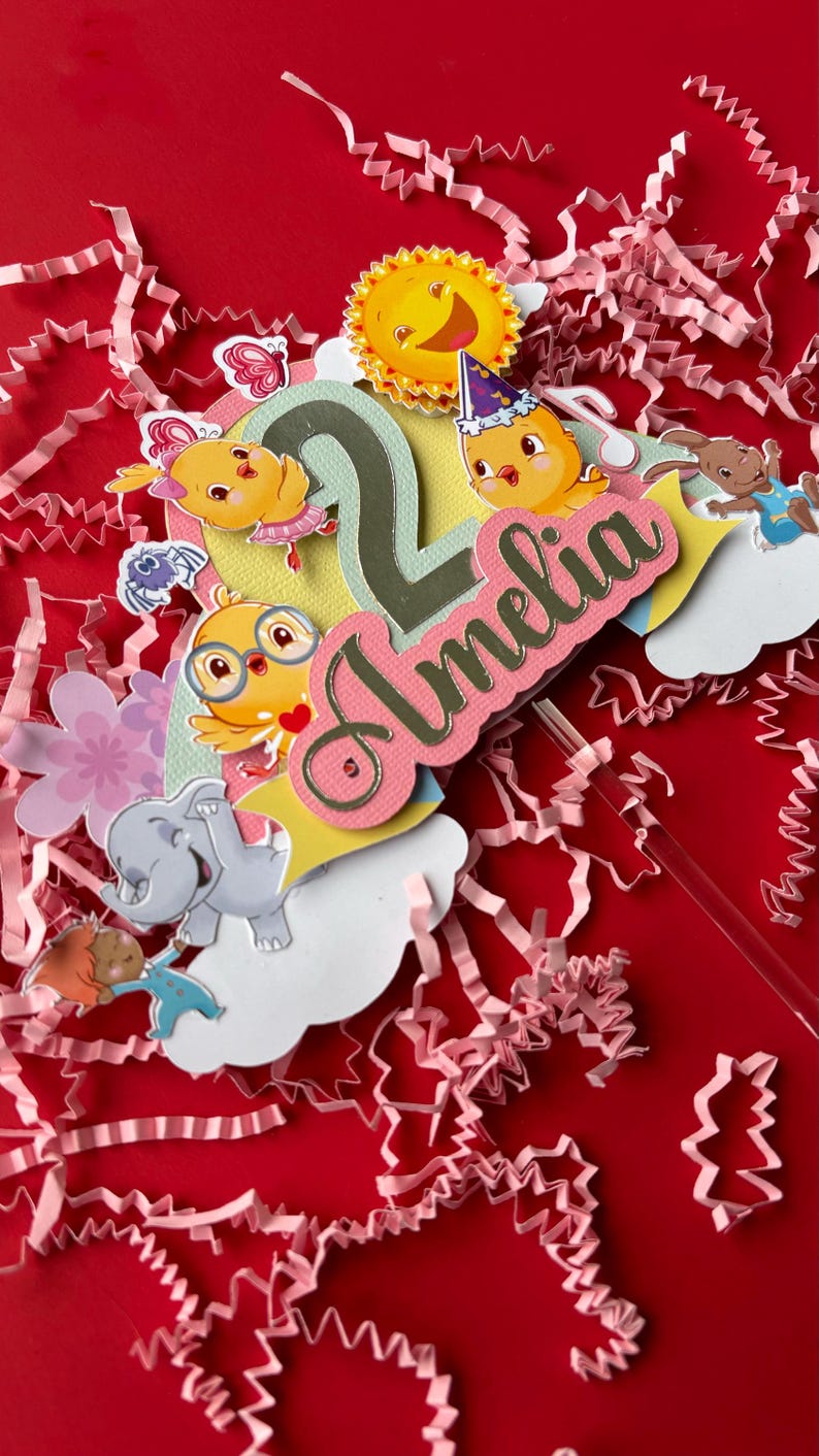 CANTICOS Cake Topper - Personalized Birthday Party Decoration - Kiki ...