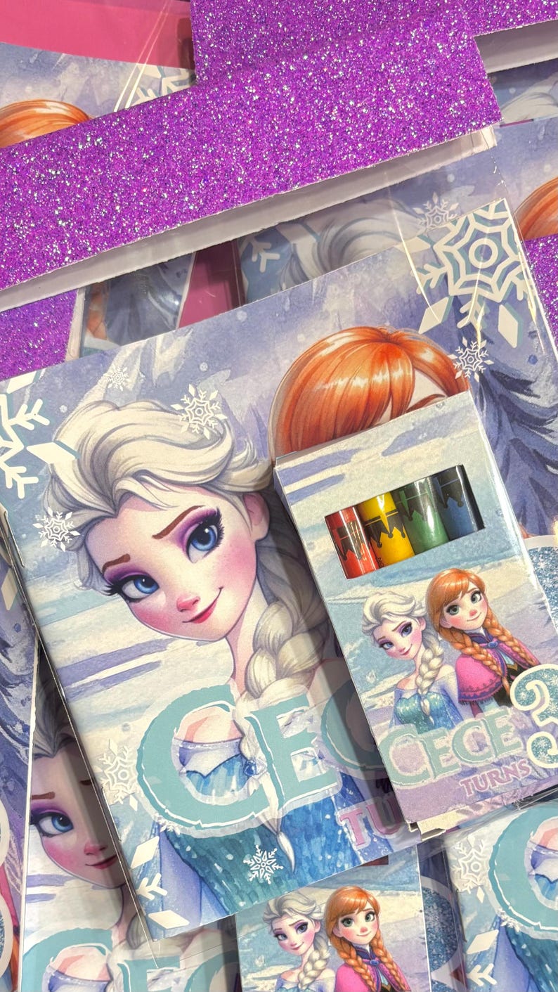 Frozen Coloring Book + Crayon Box Set – Perfect Party Favor - Etsy