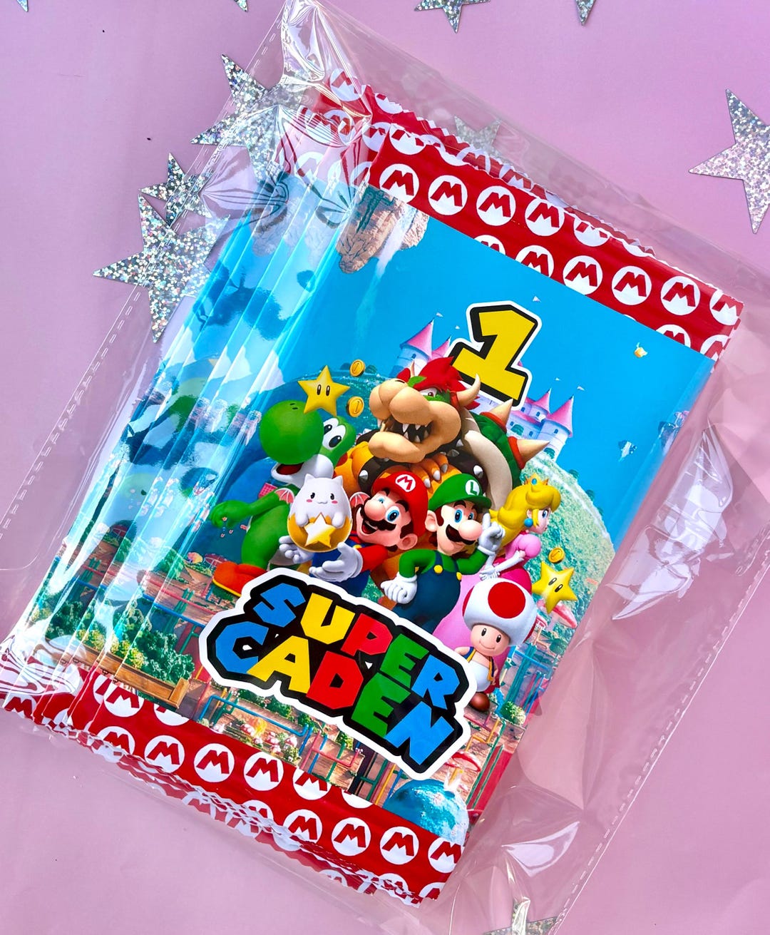 Custom Super Mario Empty Chip Bags Party Favors & Decorations ...