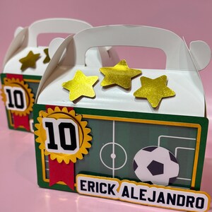 Soccer Gable Box – Perfect Party Favor, Birthday Decorations or Gift ...