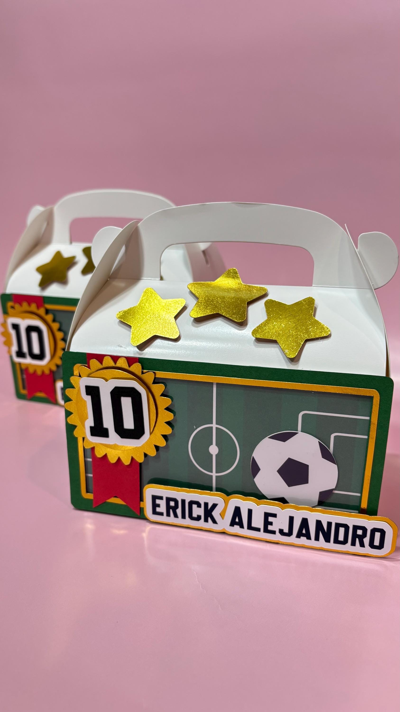 Soccer Gable Box – Perfect Party Favor, Birthday Decorations or Gift ...