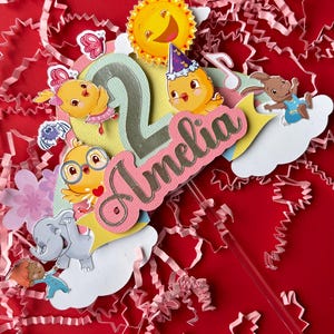 CANTICOS Cake Topper - Personalized Birthday Party Decoration - Kiki ...
