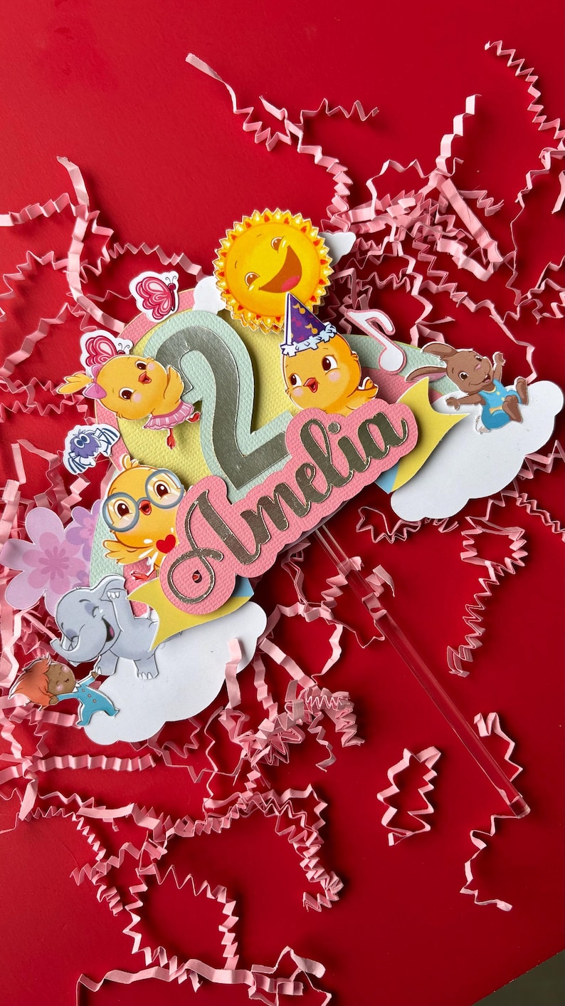 CANTICOS Cake Topper - Personalized Birthday Party Decoration - Kiki ...