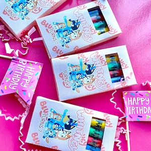 Bluey Goodie Bag Set - Fun Party Favors With Crayons, Coloring Book ...