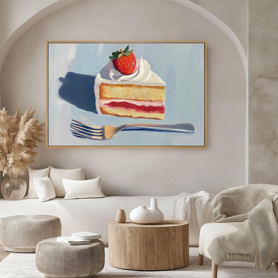 Strawberry Shortcake Painting | Sweetness & Delight in Vibrant Color ...