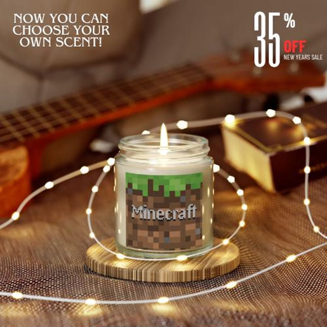 Scented Candles, Minecraft Candle for Minecraft Lover, Kid's Room Decor ...