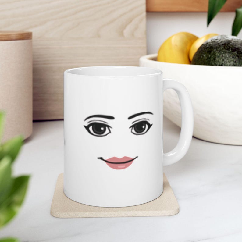 Roblox Girl Face Mug - Etsy