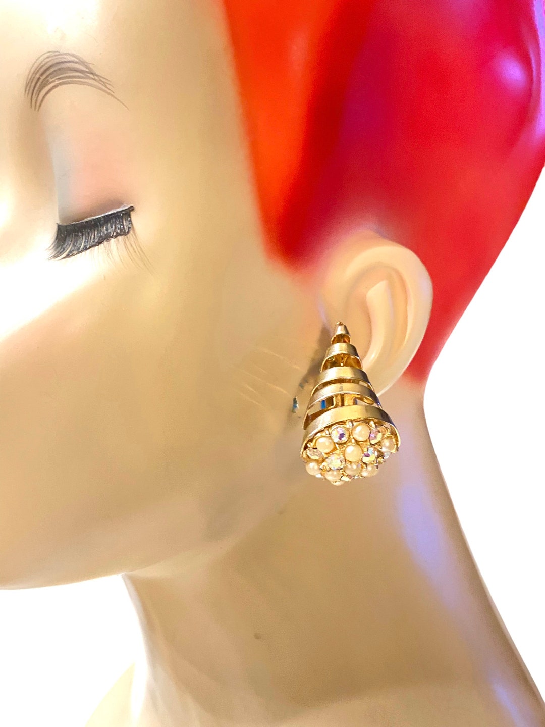 Vintage Baroque Grecque Grecian Faux Pearl Cornucopia of Aurora ...