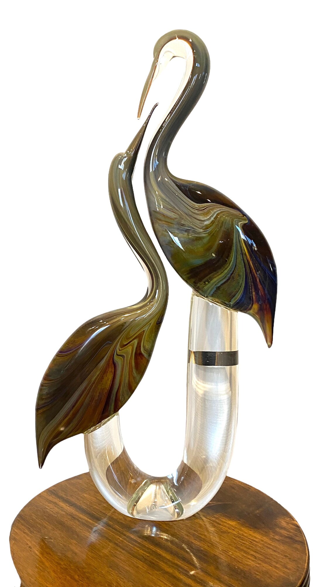 Vtg Murano Italy Art Glass Bird Sculpture by Oscar Zanetti Calcedonio ...