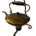 Antique Sternau Copper Tea Kettle Burner Warmer Twisted Wrought Iron ...