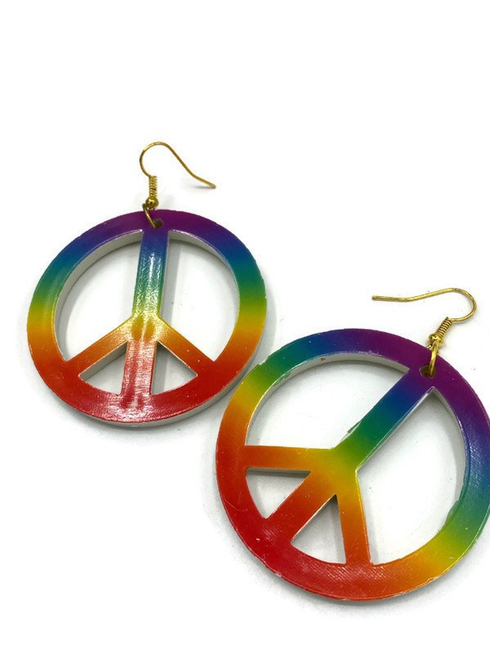 Vintage Funky Peace Sign Purple Green Orange Psychedelic Tie - Etsy