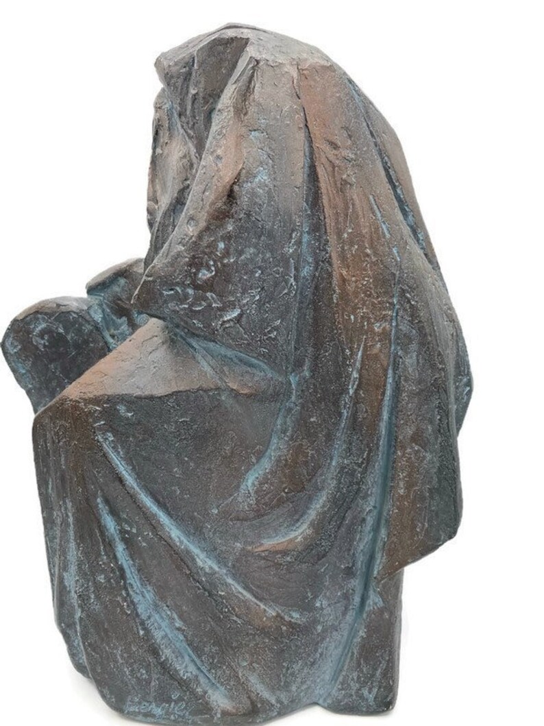 Vintage MCM Mid Century Moses and Ten Commandments Statue Arnold ...