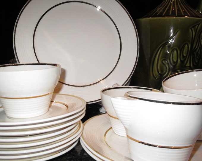 Vintage Triumph American Limoges Hollywood 22K Gold Dinnerware - Etsy