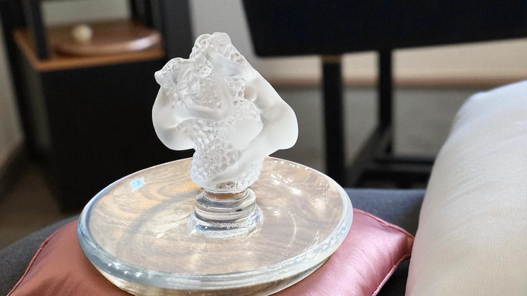 Vintage Lalique France French Crystal Roxanne Ring and Pin Tray Style ...