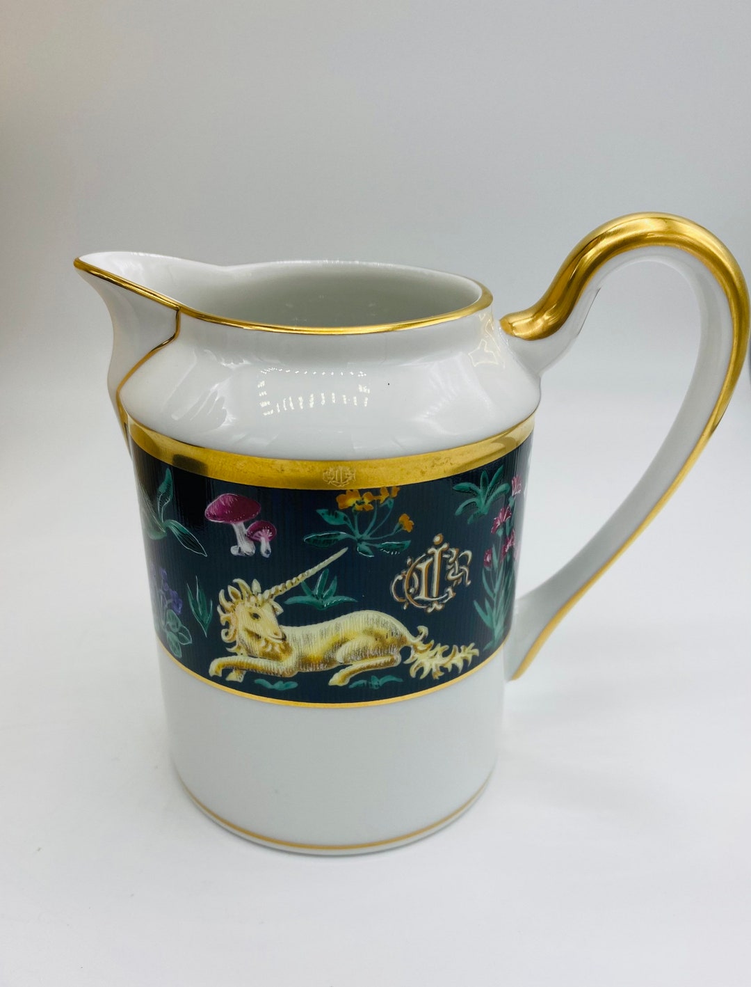 Vintage Christian Dior Licorne Unicorn Creamer Pitcher Jug - Etsy