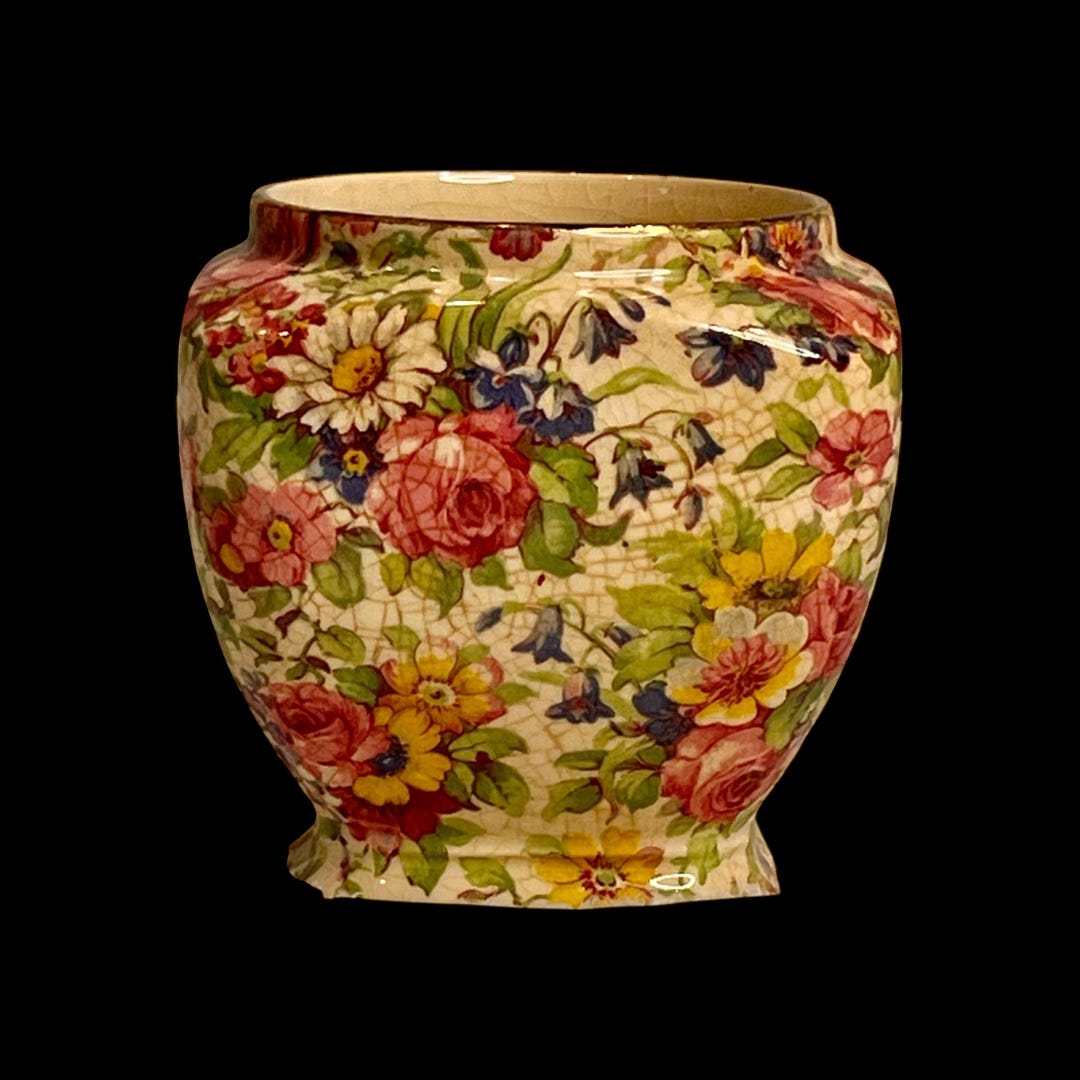 Royal Winton Grimwades Summertime Pattern Open Sugar Bowl or Jelly Jam ...