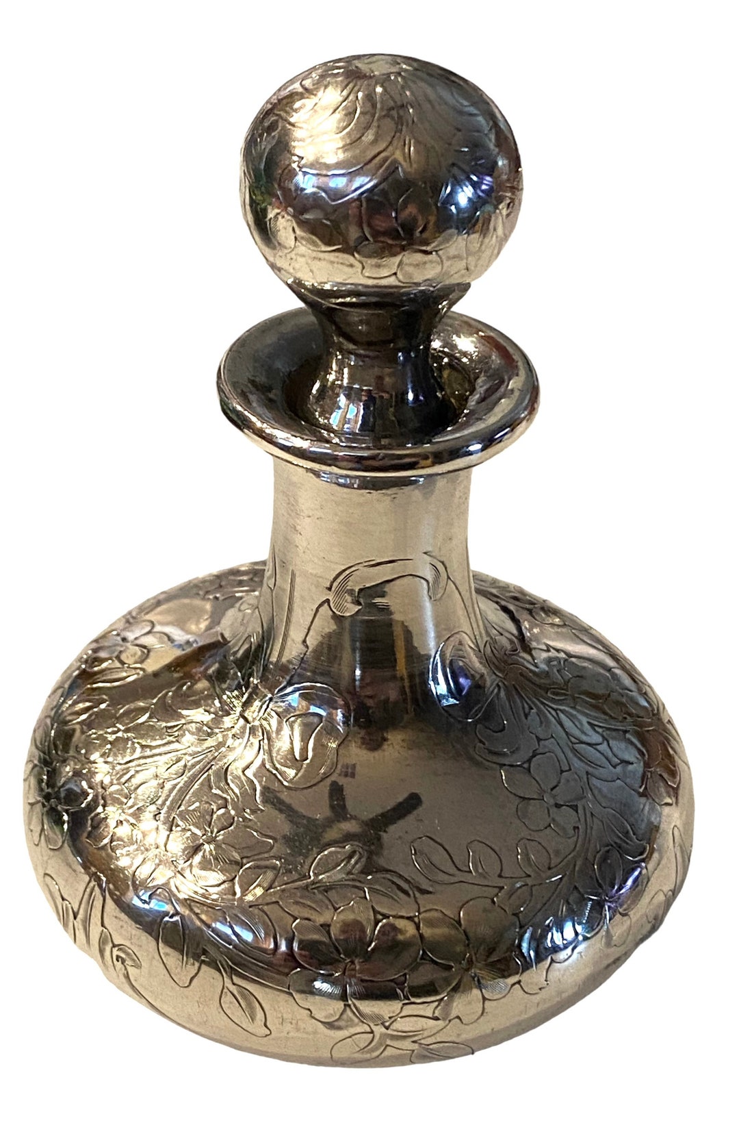 Vtg Circa Art Nouveau 1877 Fragrance Bottle With Ground Glass Stopper ...