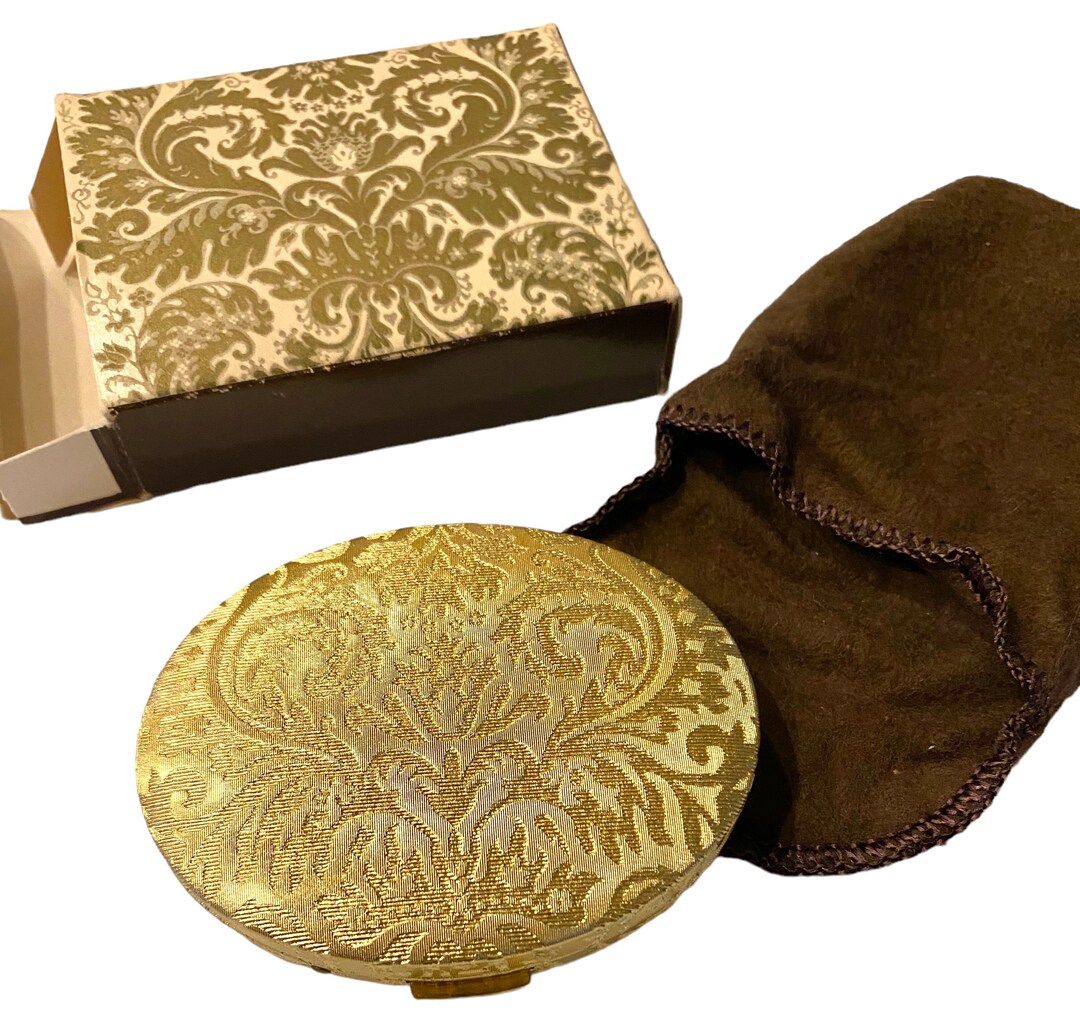 Vintage Avon Deluxe Compact Powder Rose Tint New in Box With Velvet Bag ...