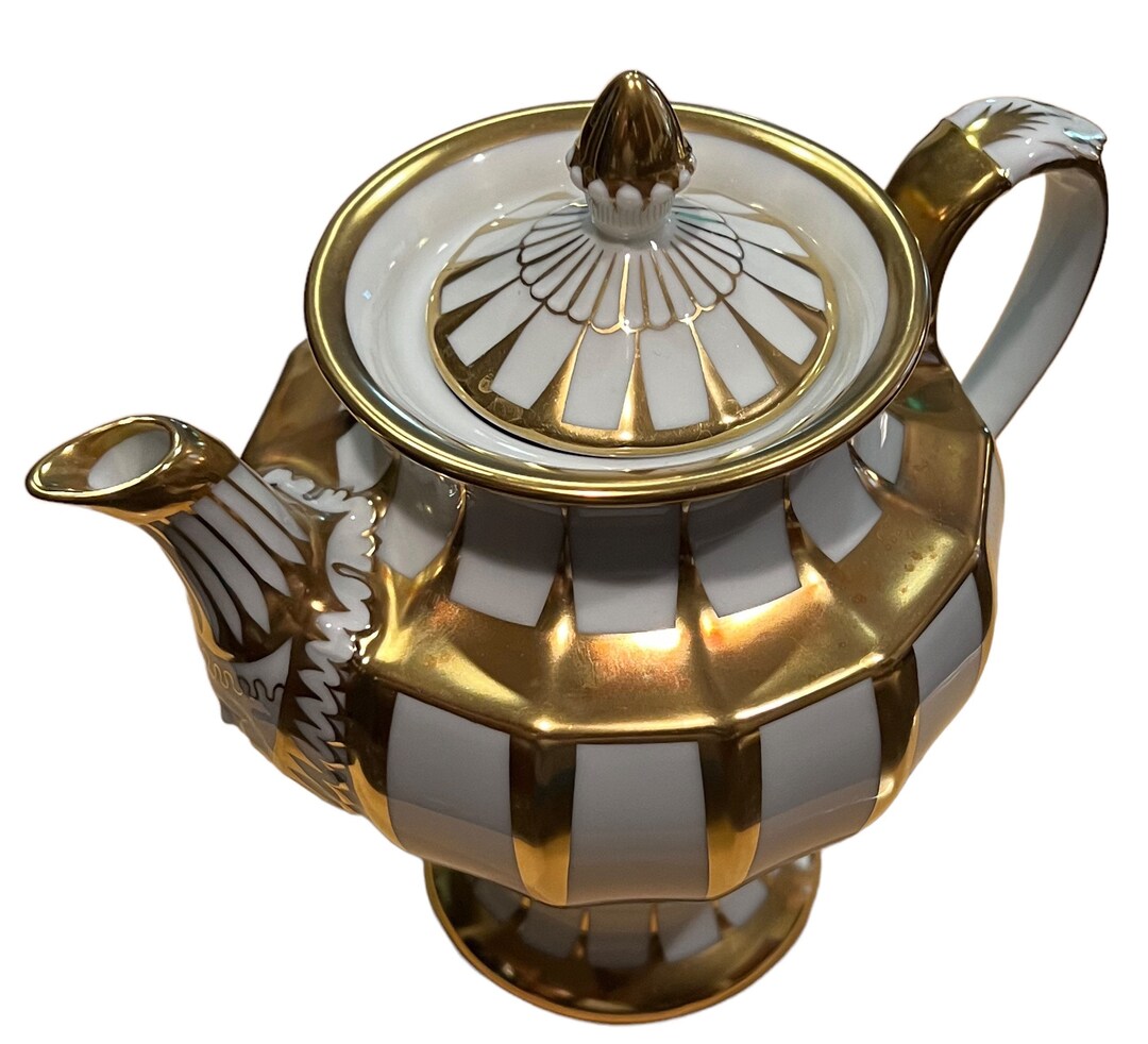 Regal German Furstenberg Grecque Athena Heavy Gold Gild Porcelain Tea ...