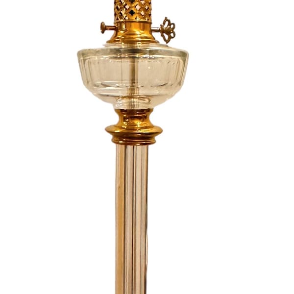 Glass Column Lamp - Etsy