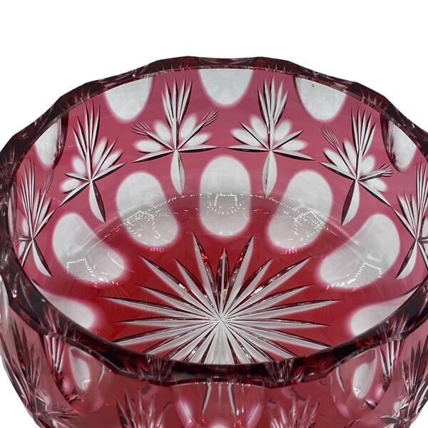 Ruby Red and Clear - Etsy