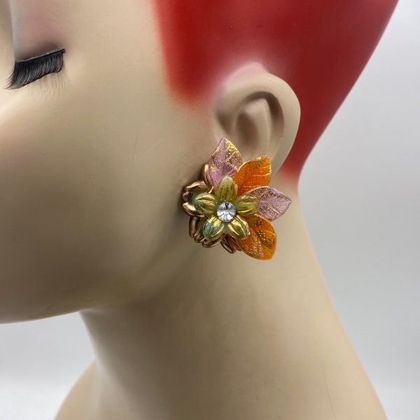 Pink Lucite Earrings Etsy