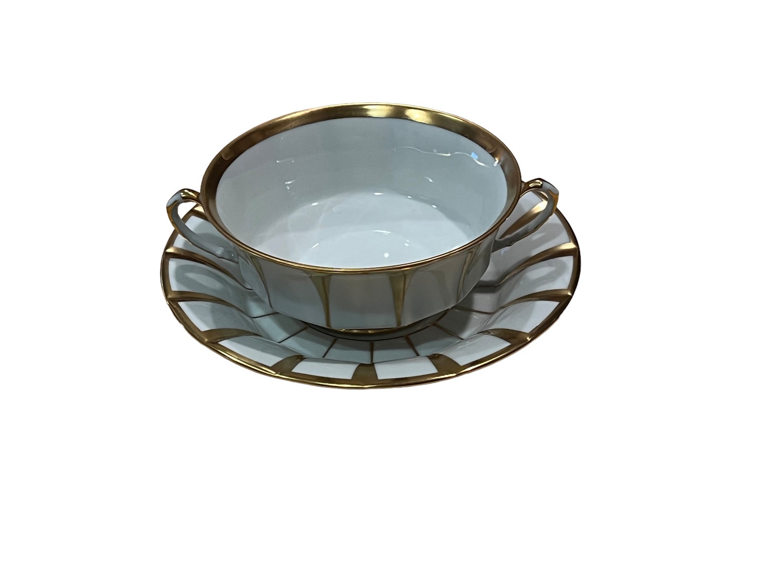 Regal German Furstenberg Grecque Athena Heavy Gold Gild Porcelain Cream ...
