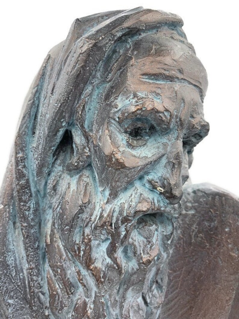 Vintage MCM Mid Century Moses and Ten Commandments Statue Arnold ...