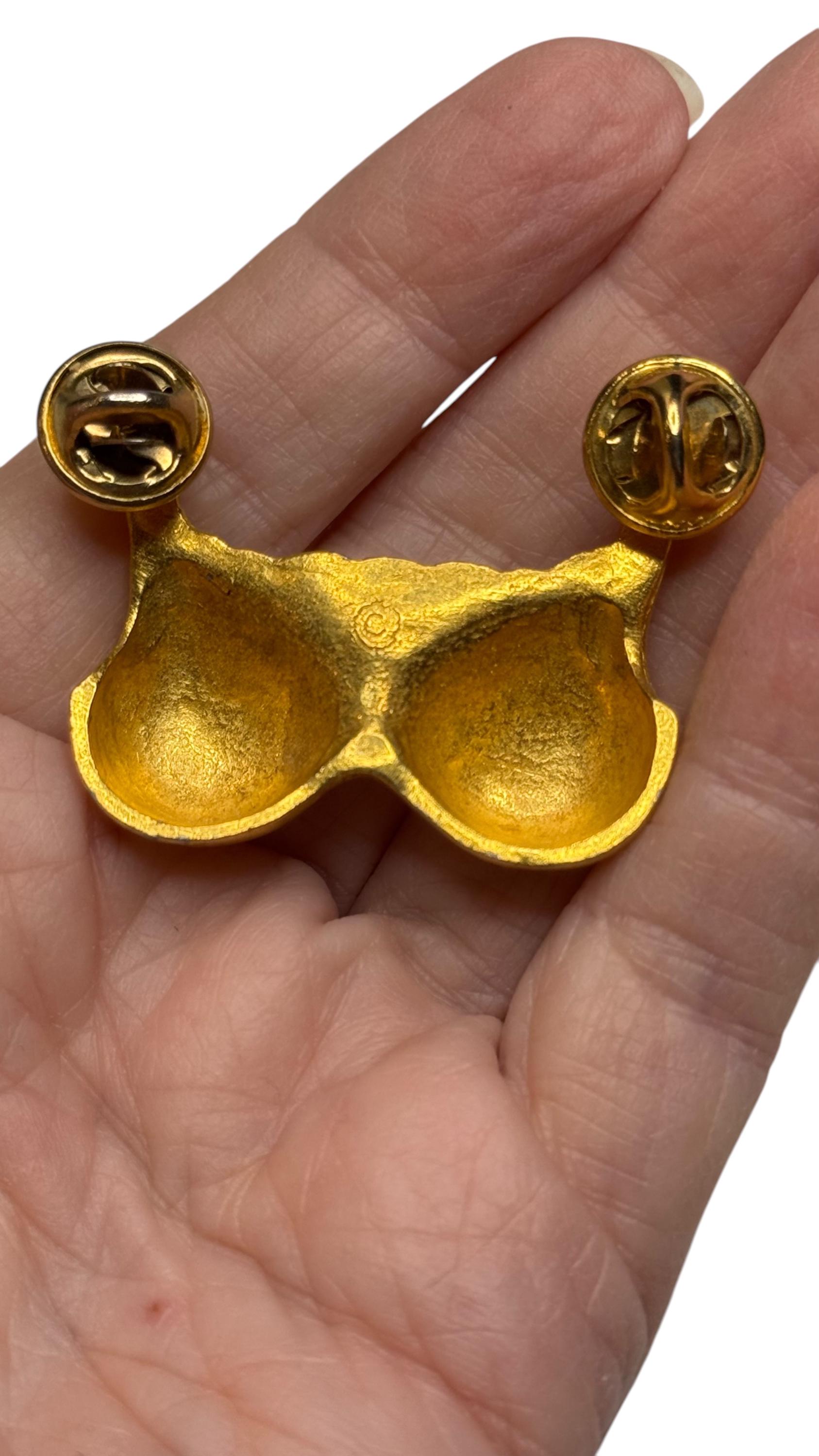 Vintage Avon Gold Plated Bra Breast Cancer Awareness Pin Brooch - Etsy