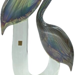 Vtg Murano Italy Art Glass Bird Sculpture by Oscar Zanetti Calcedonio ...