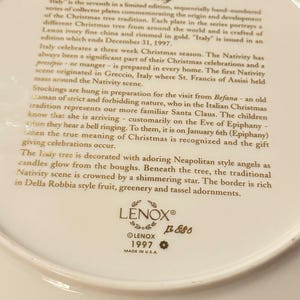 Vintage Lenox Christmas Trees Around the World Italy No Box Excellent ...