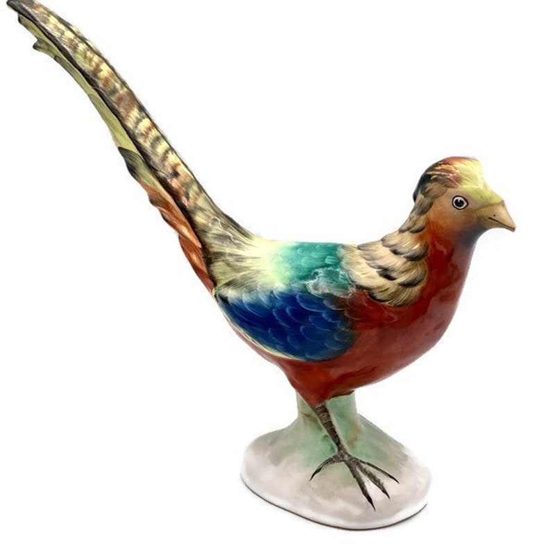 Ceramic Pheasant Figurine - Etsy